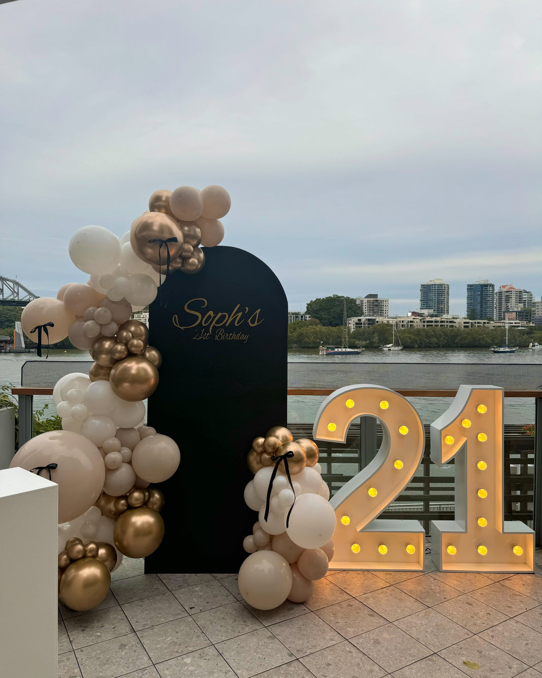 Light Up Numbers Balloon Arch Packages – Rainbow Events Brisbane by KC ...